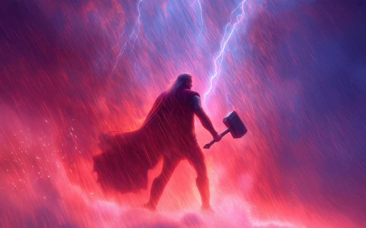 1280x800 Thor Heroic Stance 720P ,HD 4k Wallpapers,Images,Backgrounds,Photos and Pictures