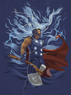 240x320 Thor Mjolnir Power Nokia 230, Nokia 215, Samsung Xcover 550, LG ...