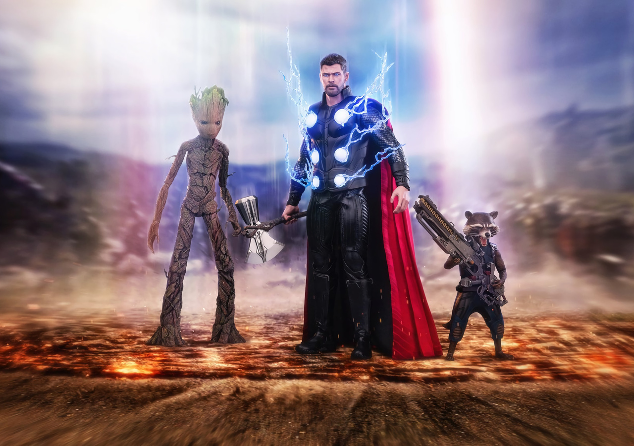 1280x900 Thor Rocket And Groot 1280x900 Resolution HD 4k Wallpapers ...