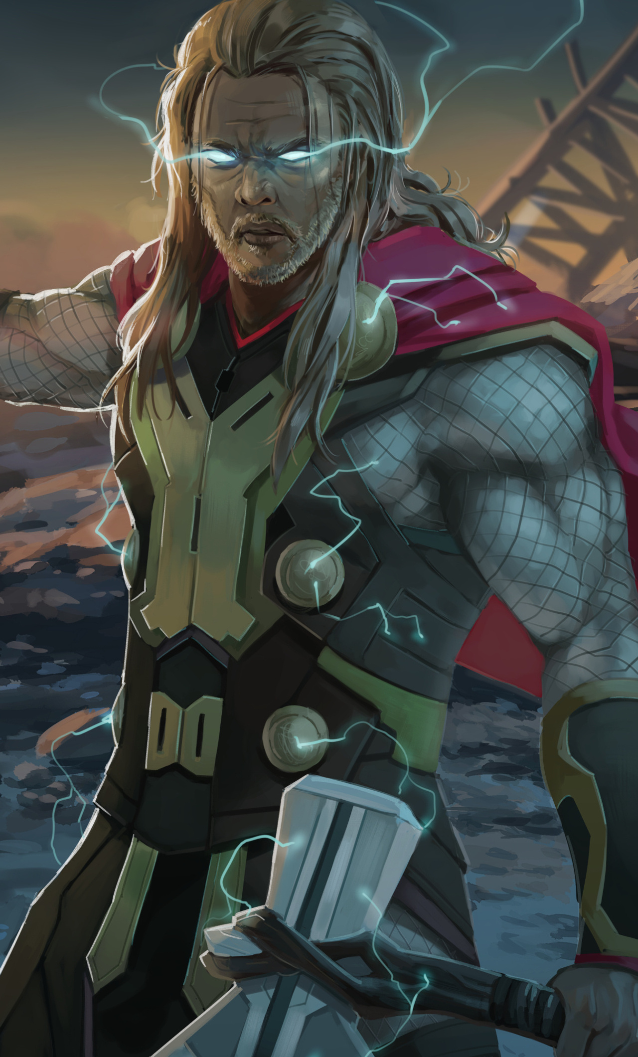 1280x2120 Thor With Two Hammers iPhone 6+ ,HD 4k Wallpapers,Images ...