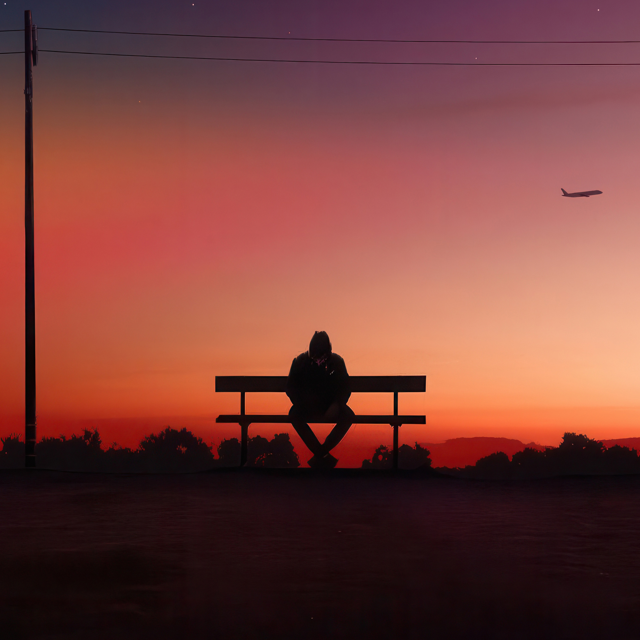 2048x2048 Thoughts On The Edge Of Night Ipad Air ,HD 4k Wallpapers ...