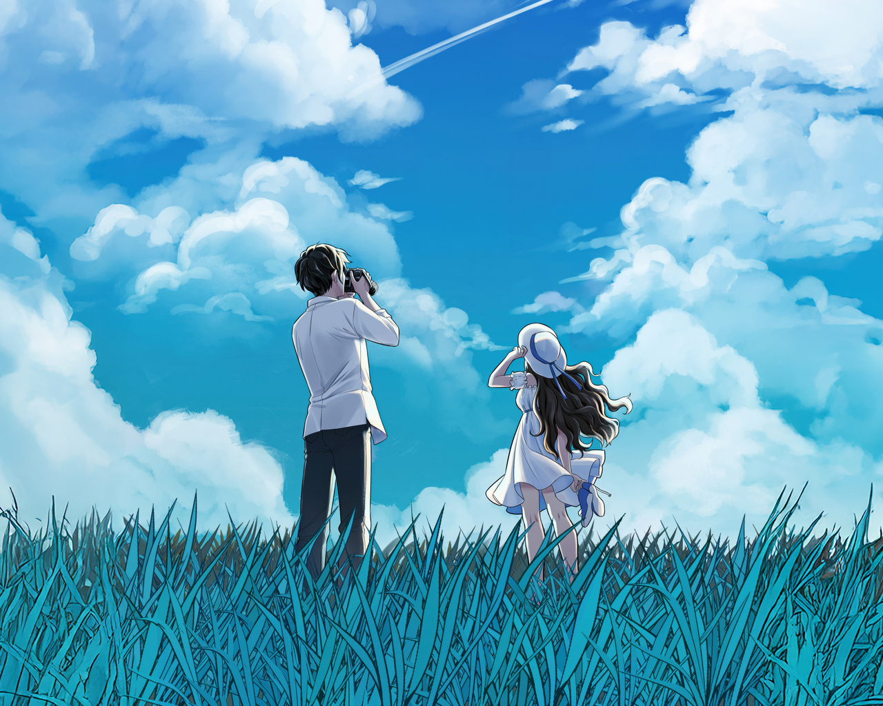 1280x1024 Together Beneath The Soft Skies Wallpaper,1280x1024 ...