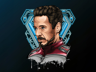 320x240 Tony Stark Heroic Persona Signature Apple Iphone,iPod Touch ...