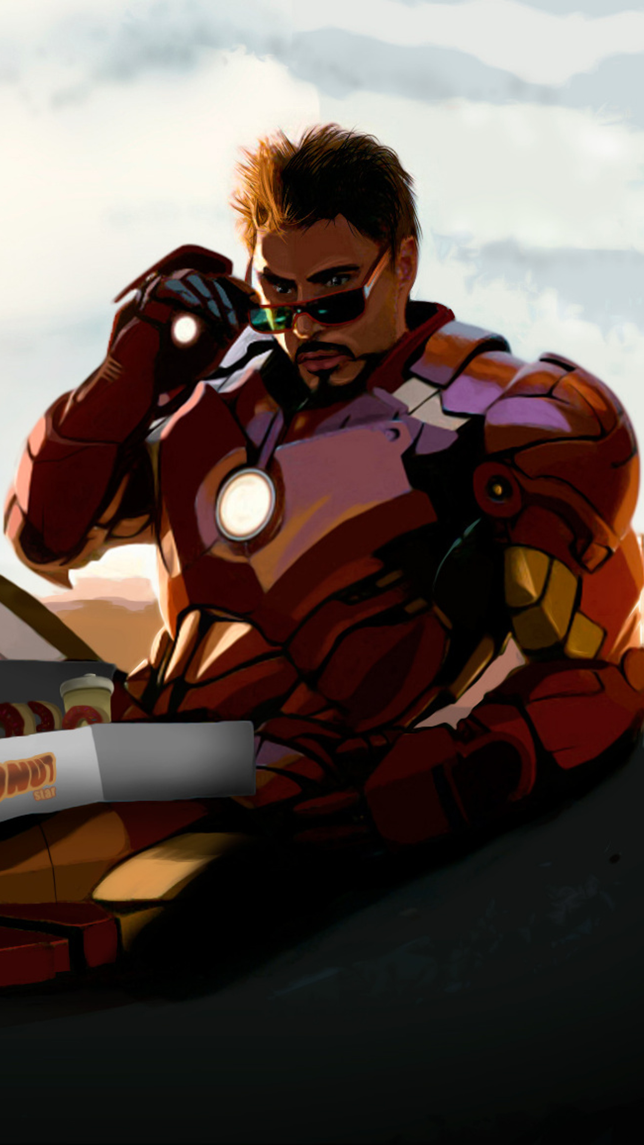 2160x3840 Tony Stark Loves Donuts Sony Xperia X,XZ,Z5 Premium ,HD 4k ...