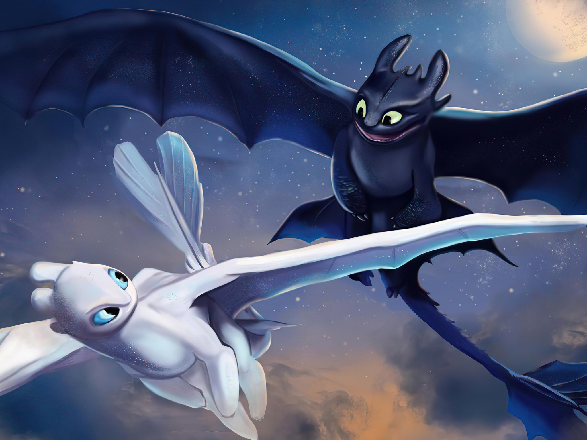 2048x1536 Toothless And Light Fury Art 5k 2048x1536 Resolution HD 4k ...