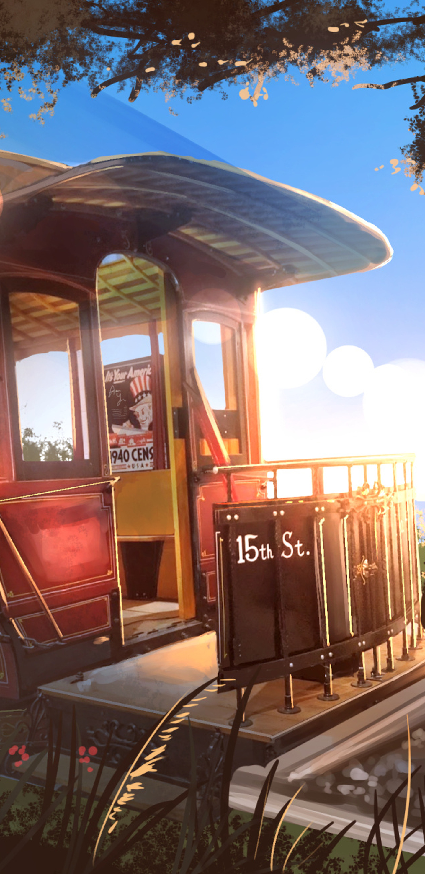 1440x2960 Tram Digital Art Samsung Galaxy Note 9,8, S9,S8,S8+ QHD ,HD ...