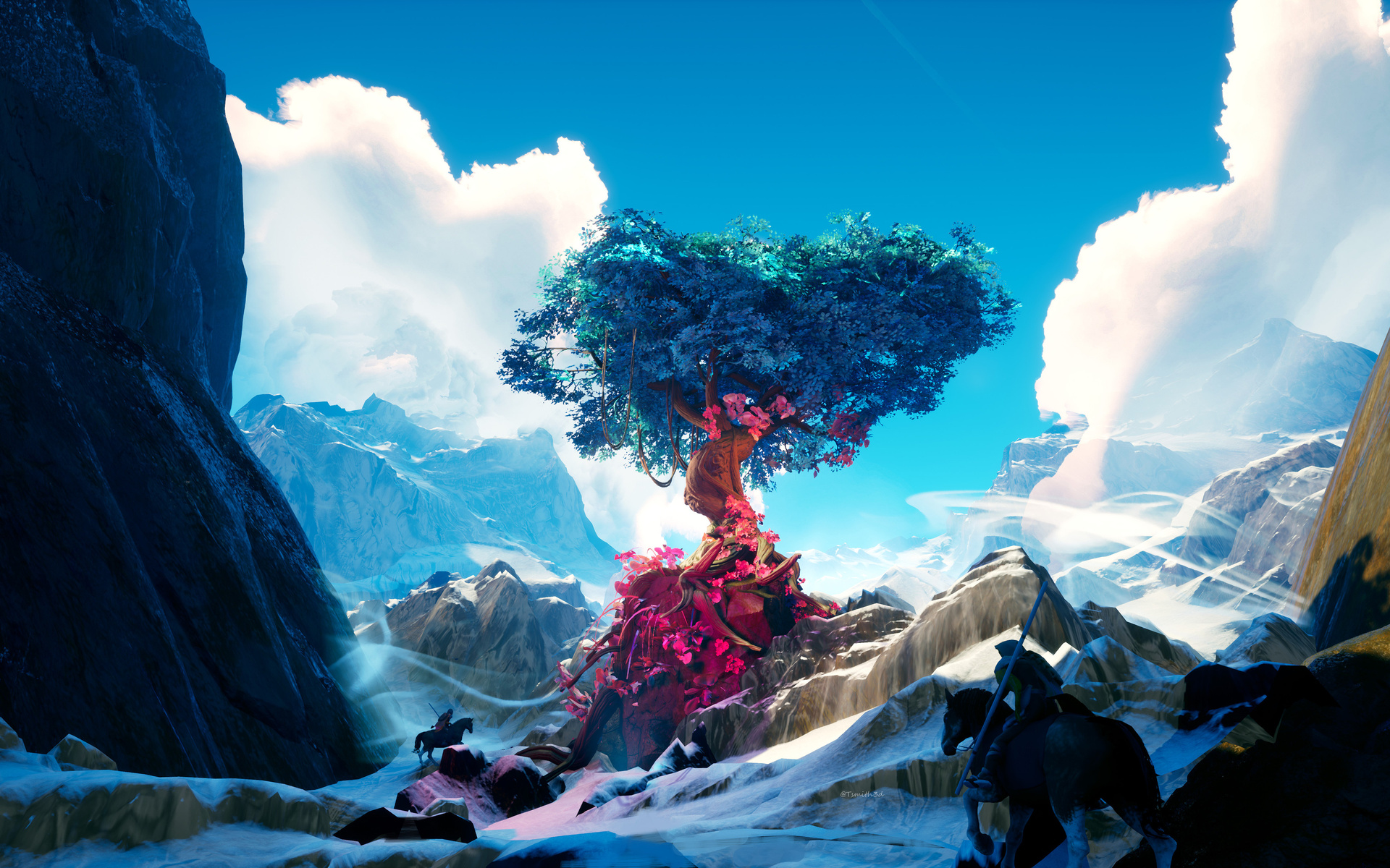 1920x1200 Tree On The Mountain 4k 1080P Resolution ,HD 4k Wallpapers ...