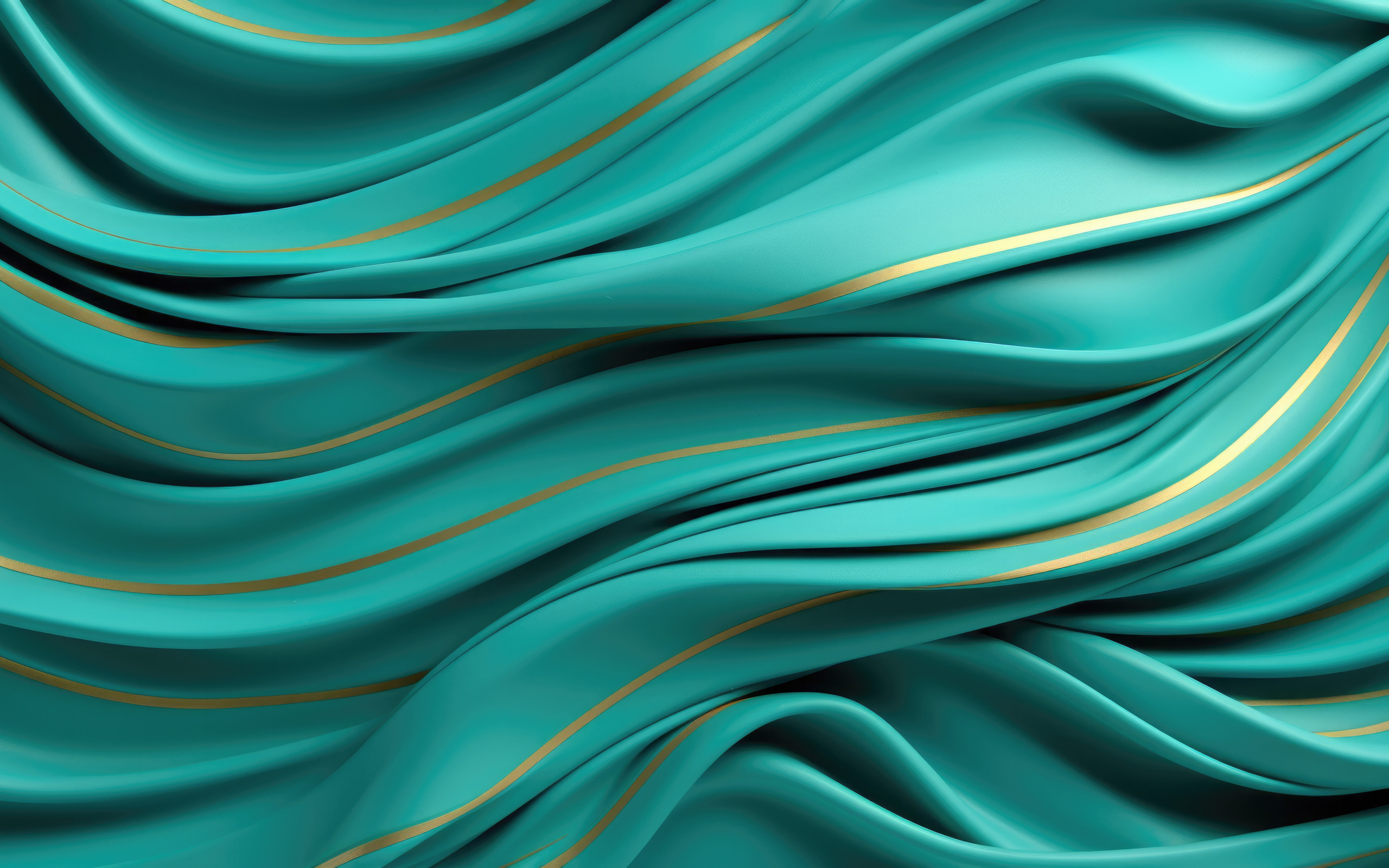 2560x1600 Turqoise Waves Minimal Abstract 5k Wallpaper,2560x1600 ...