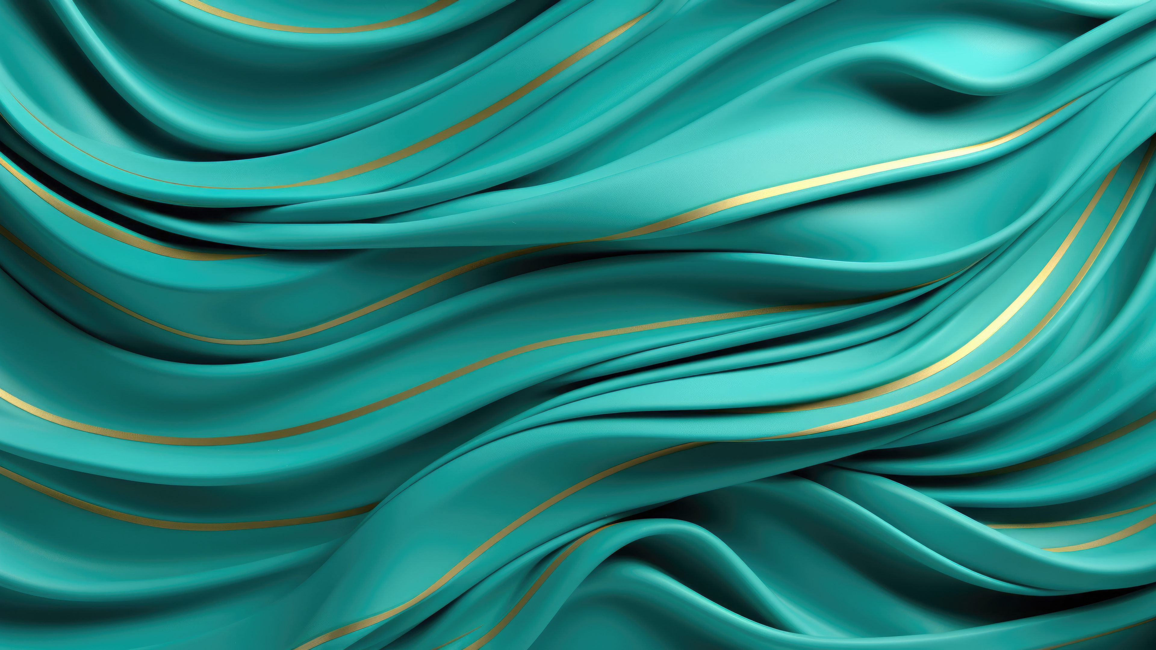 3840x2160 Turqoise Waves Minimal Abstract 5k 4K ,HD 4k Wallpapers ...