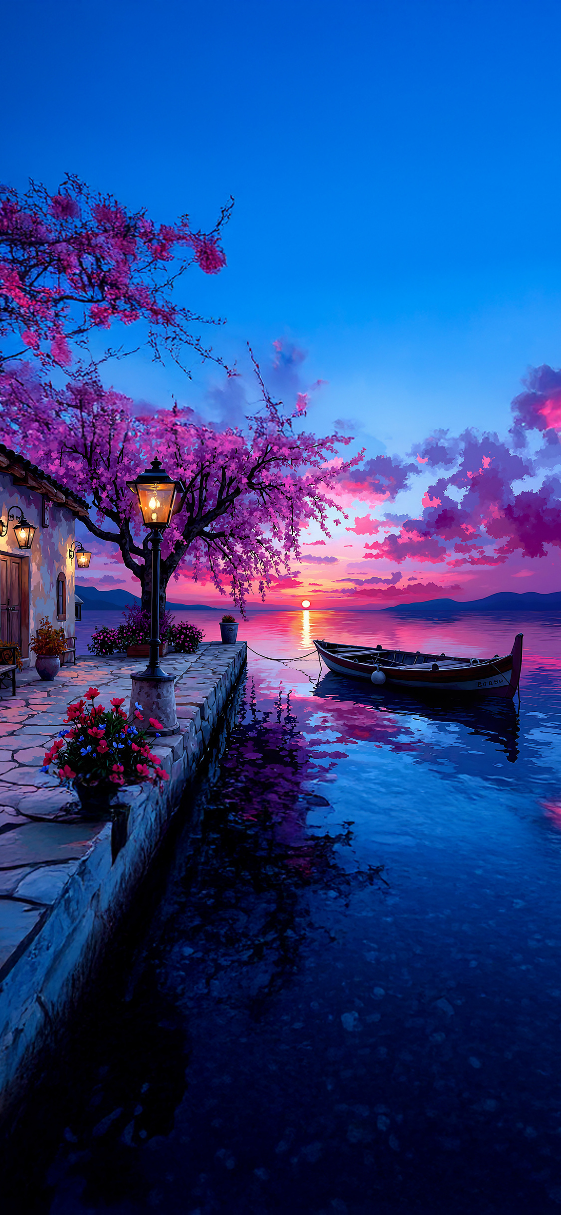 1125x2436 Twilight Tranquility By The Lake Iphone XS,Iphone 10,Iphone X ,HD 4k Wallpapers,Images ...