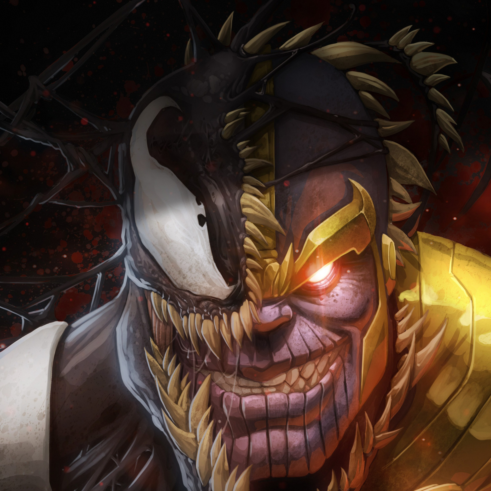 2048x2048 Venom And Thanos Crossover Ipad Air ,HD 4k Wallpapers,Images ...