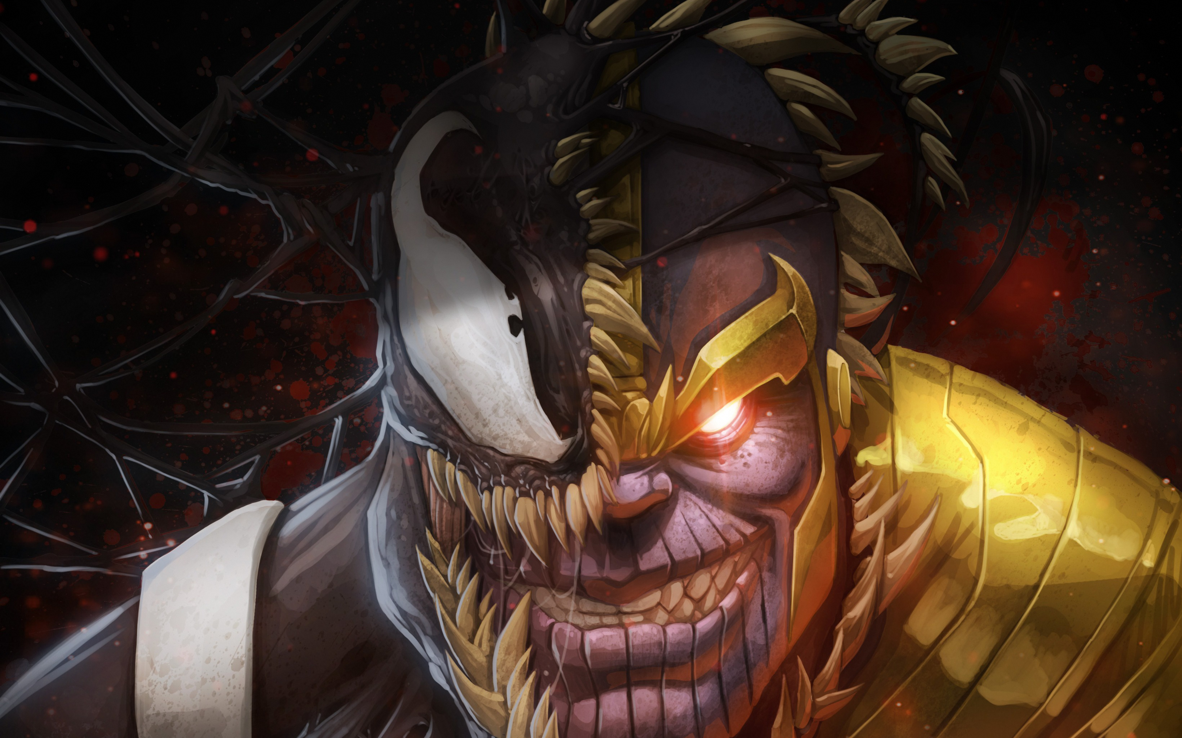 3840x2400 Venom And Thanos Crossover 4K ,HD 4k Wallpapers,Images ...