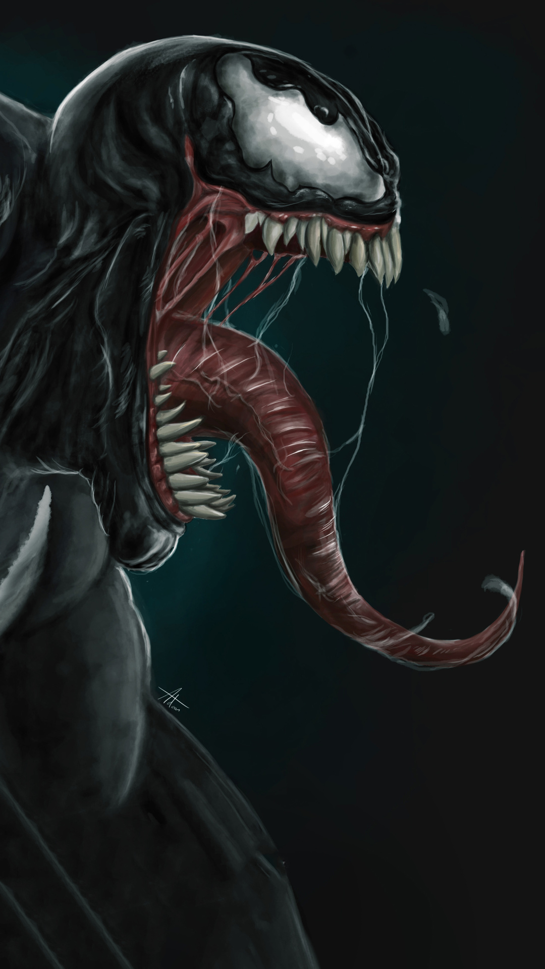 1080x1920 Venom Closeup Art Iphone 7,6s,6 Plus, Pixel xl ,One Plus 3,3t ...