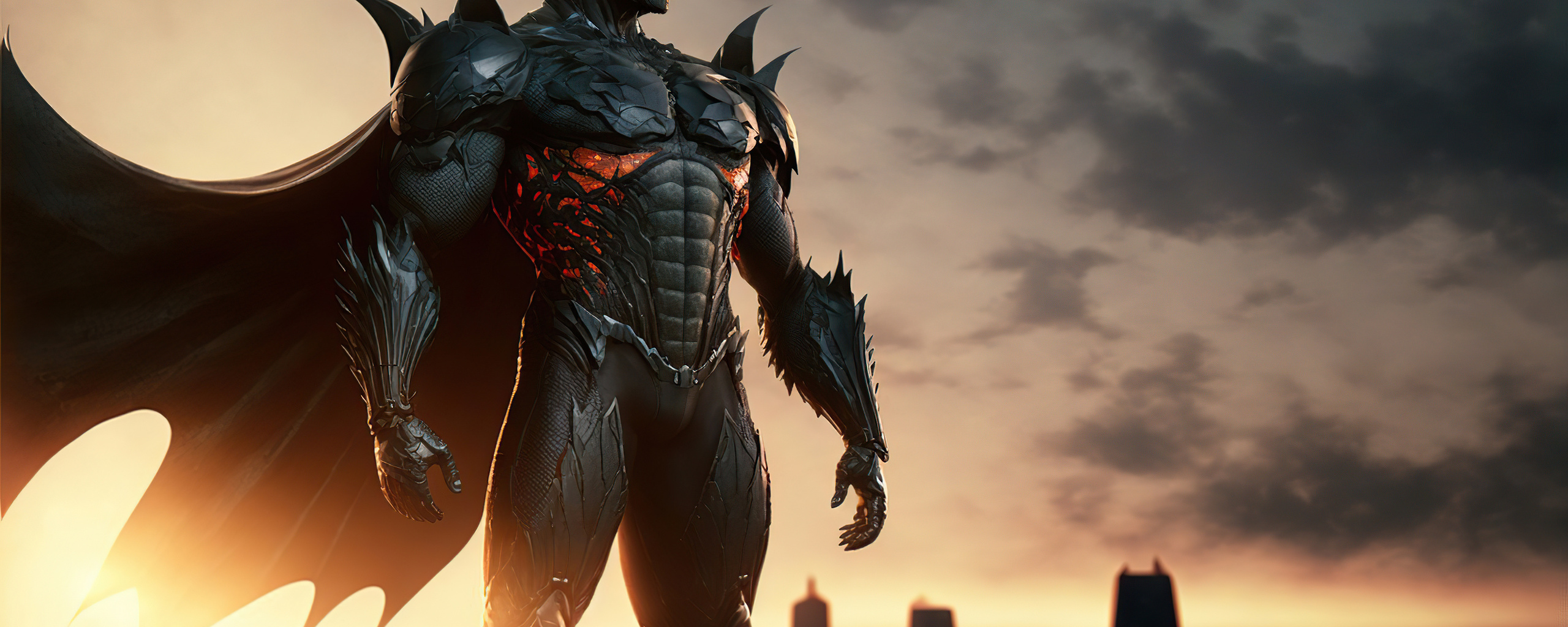 2560x1024 Venom Diablo Batman Hellspawn Cyborg Mix Wallpaper,2560x1024 ...