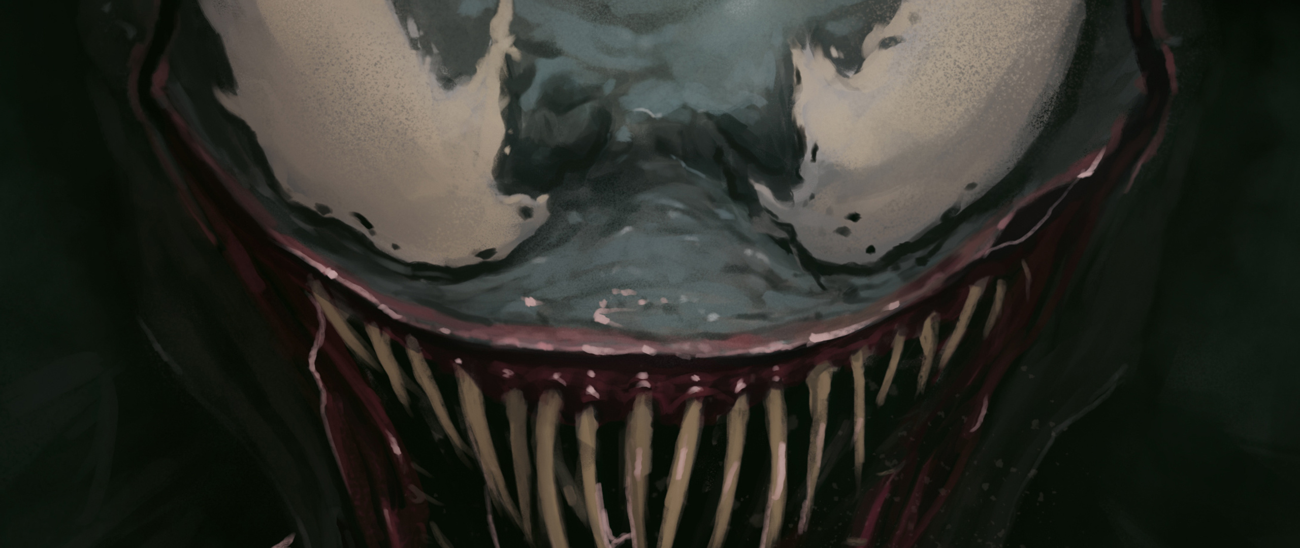 2560x1080 Venom Face Closeup Art 2560x1080 Resolution HD 4k Wallpapers ...