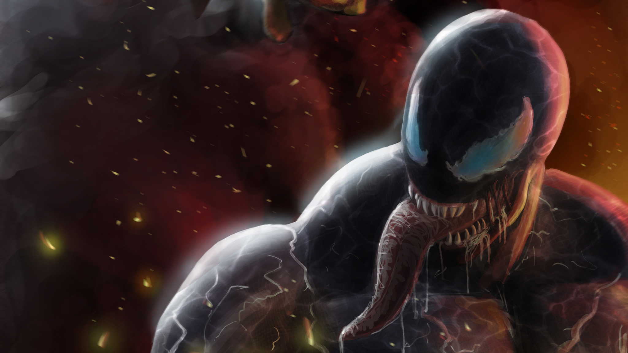 2048x1152 Venom Tongue Out Wallpaper,2048x1152 Resolution HD 4k Wallpapers,Images,Backgrounds ...