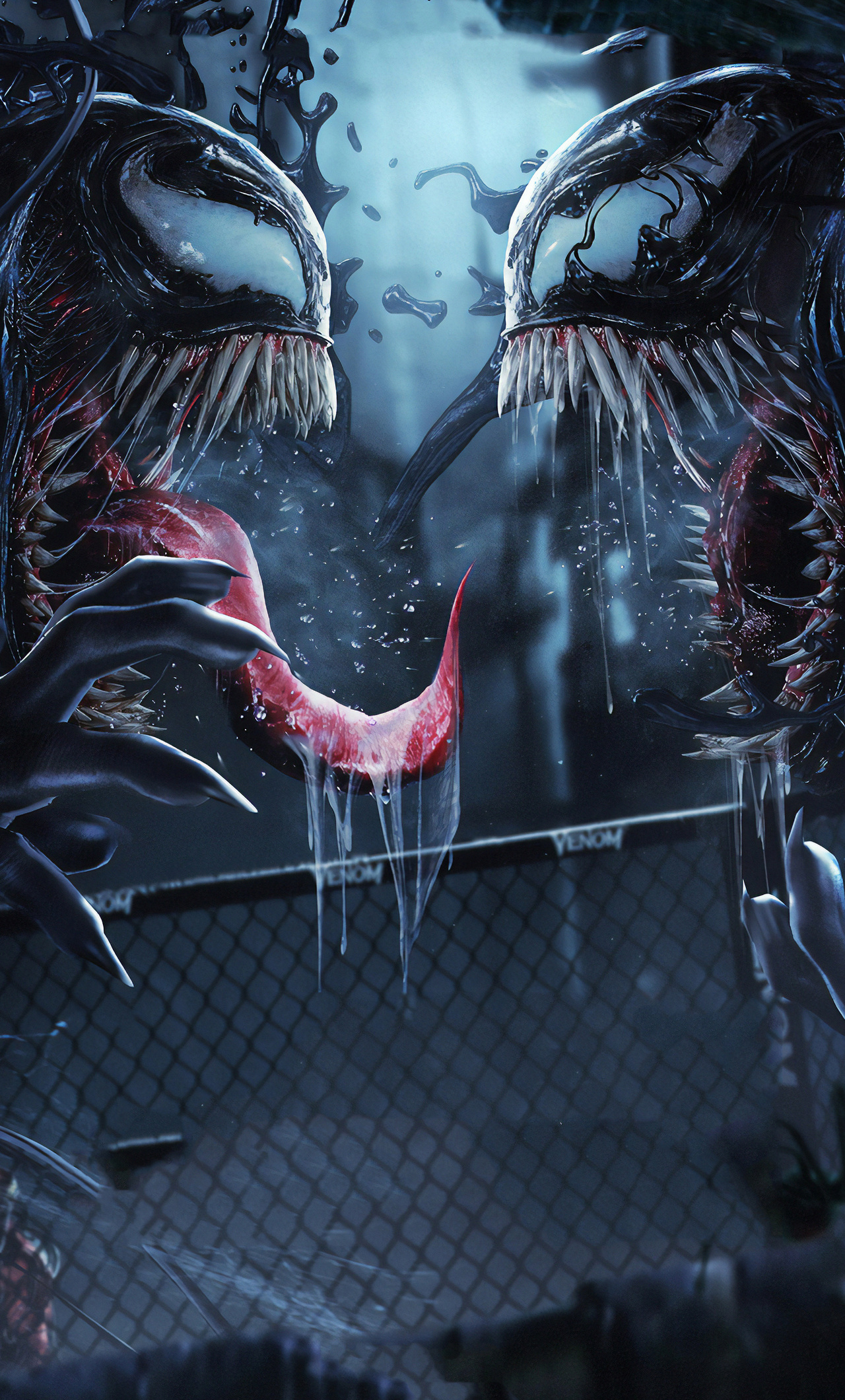 1280x2120 Venom Vs Riot 4k Art iPhone 6+ ,HD 4k Wallpapers,Images ...