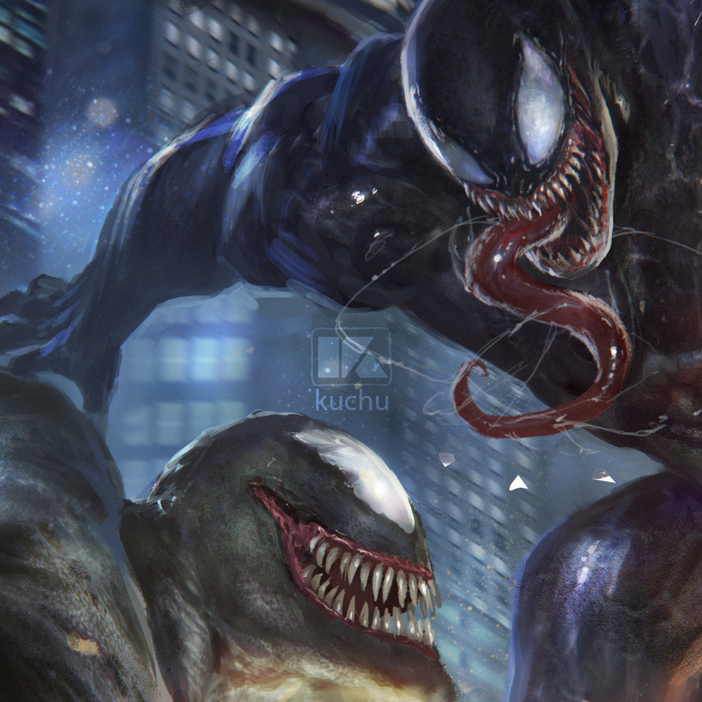 1024x1024 Venom Vs Riot Artwork 1024x1024 Resolution HD 4k Wallpapers ...