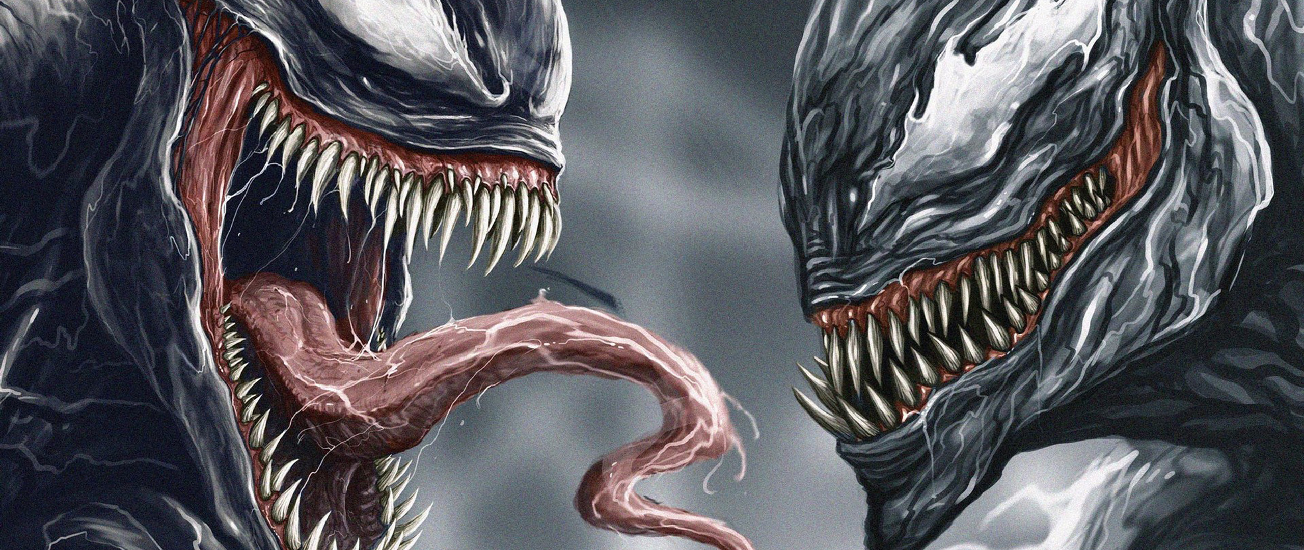 2560x1080 Venom Vs Riot Digital Art Wallpaper,2560x1080 Resolution HD ...