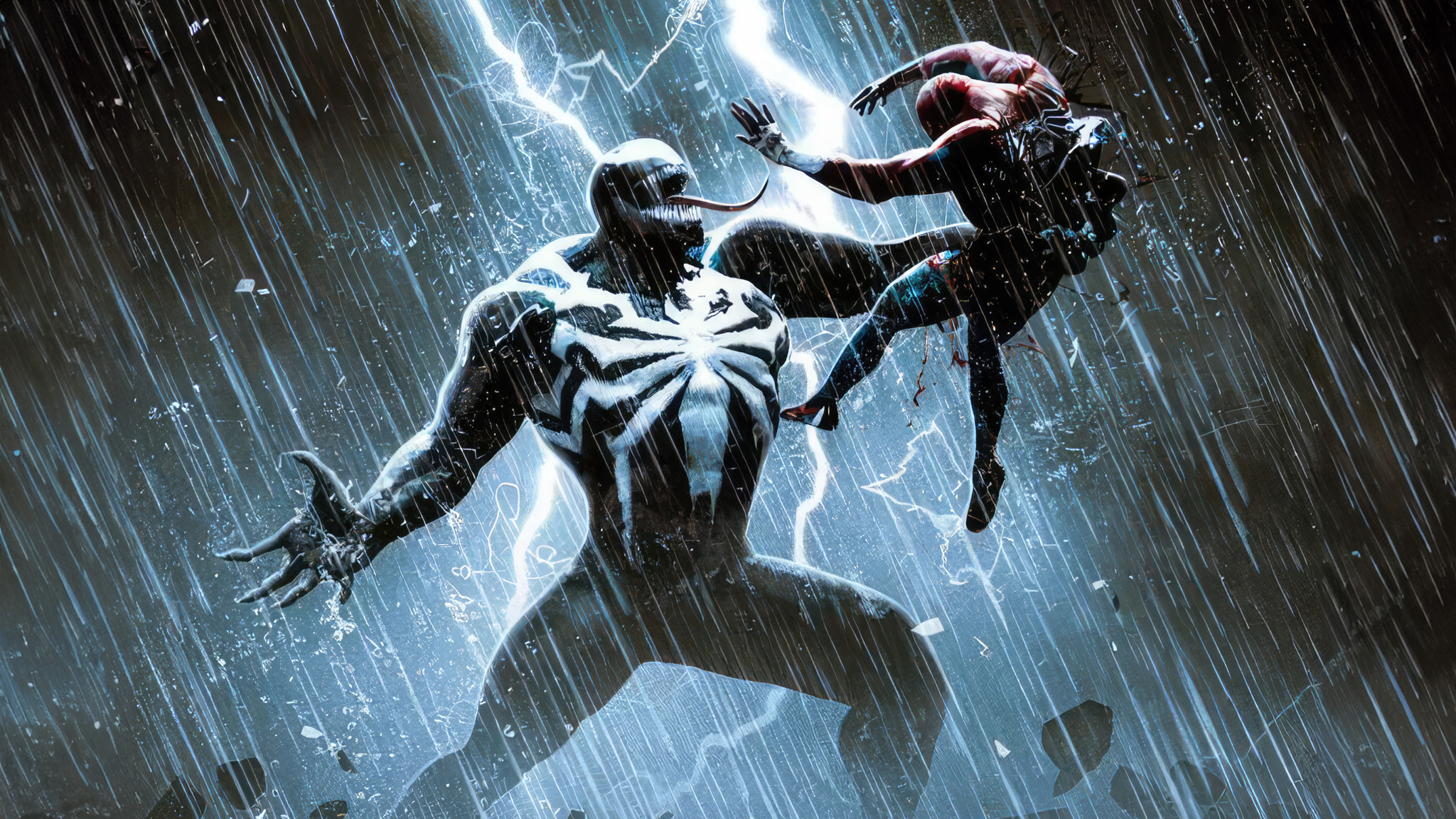2048x1152 Venom Vs Spider Man Showdown Wallpaper,2048x1152 Resolution HD 4k Wallpapers,Images ...