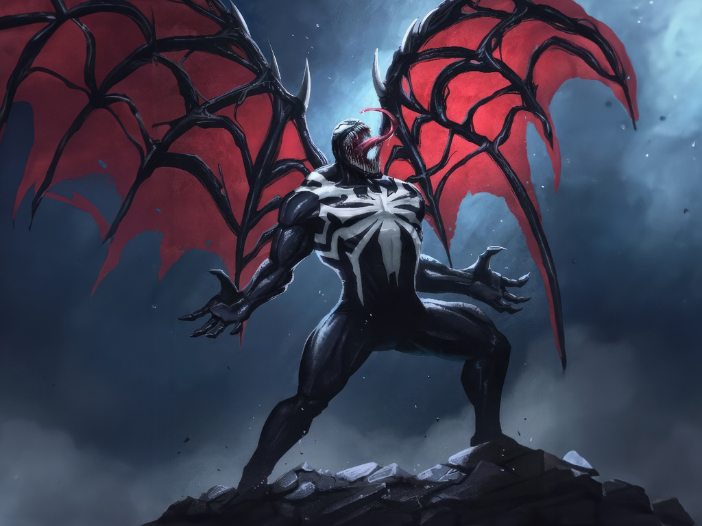1024x768 Venom With Wings In Marvels Spiderman 2 Wallpaper,1024x768 ...