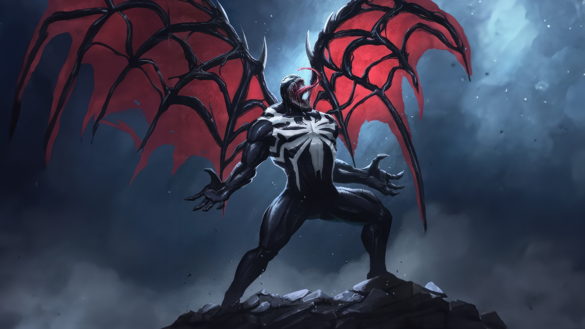 1920x1080 Venom With Wings In Marvels Spiderman 2 Laptop Full HD 1080P ...