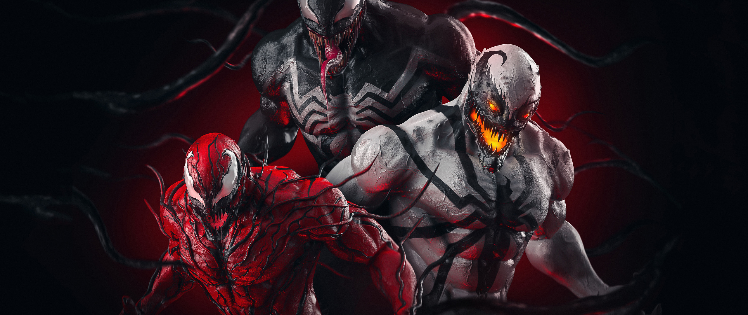 2560x1080 Venom X Carnage X AntiVenom Wallpaper,2560x1080 Resolution HD ...