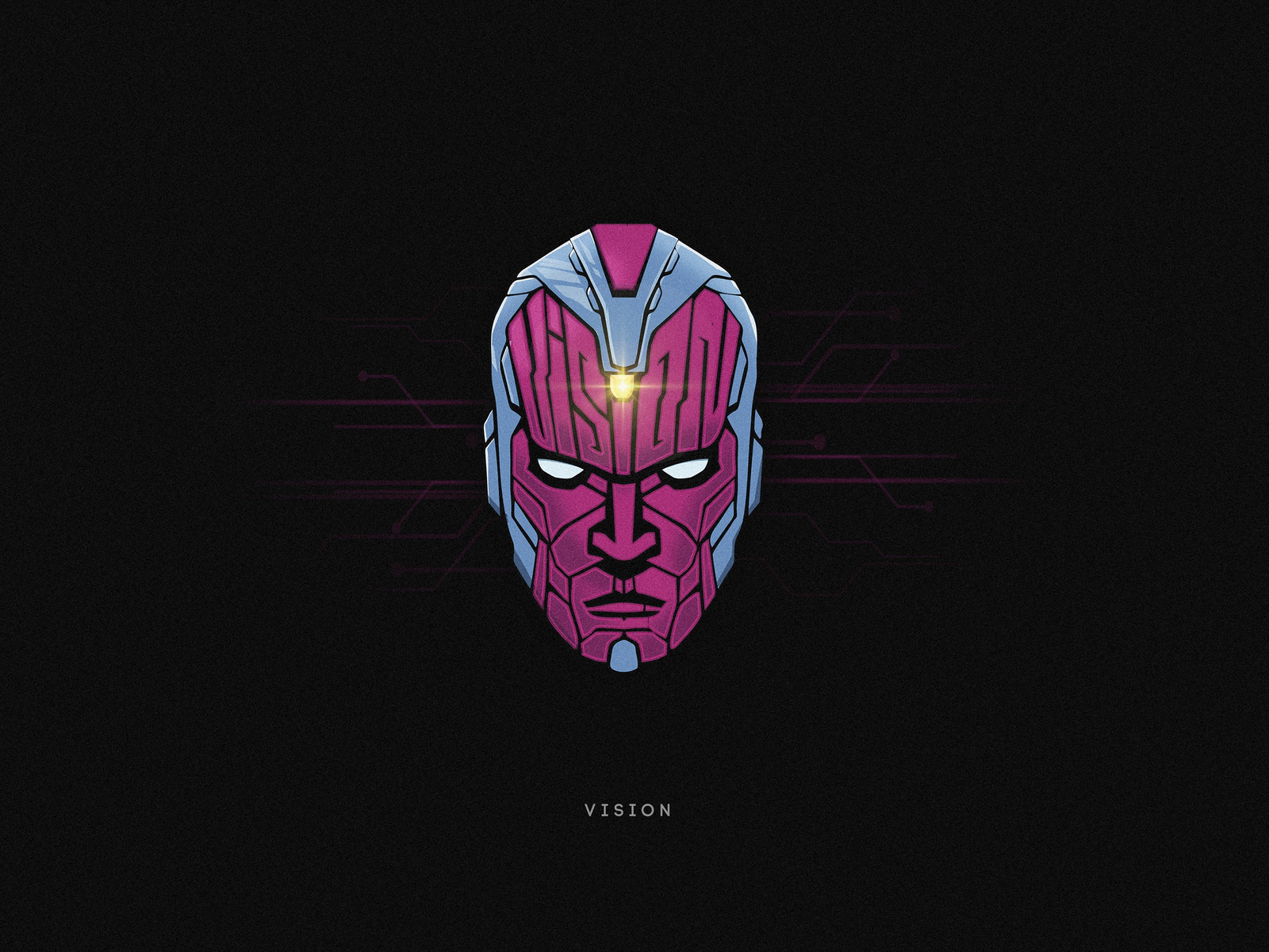 1600x1200 Vision Superhero Minimal 4k Wallpaper,1600x1200 Resolution HD ...