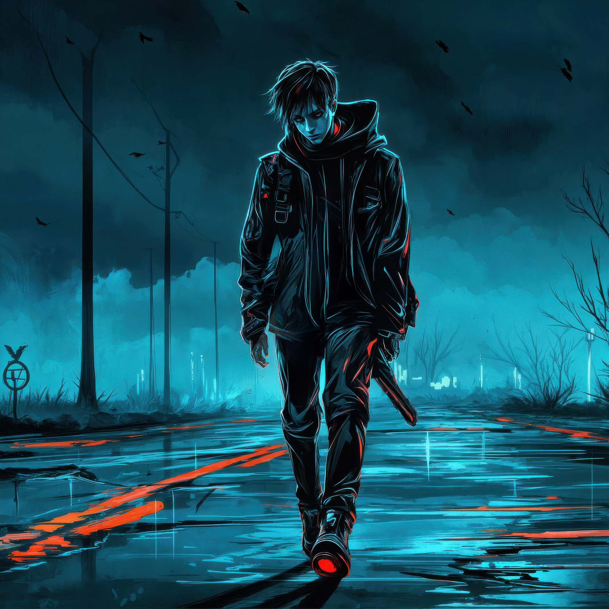 2048x2048 Wanderer Of The Ruined Path Ipad Air ,HD 4k Wallpapers,Images ...