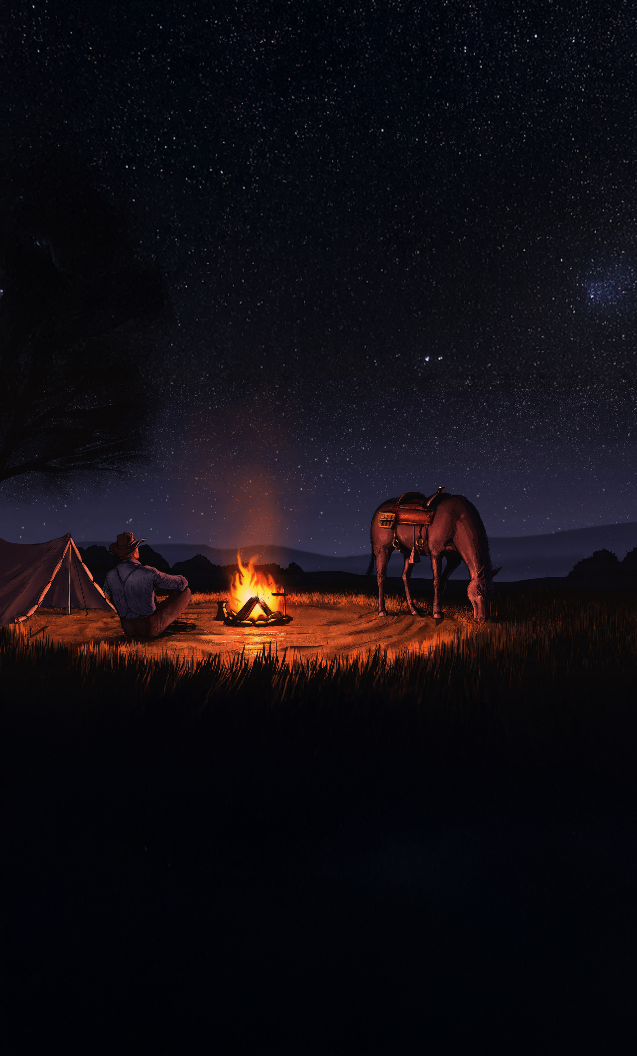 1280x2120 Watching The World Pass By With Horse iPhone 6+ ,HD 4k ...