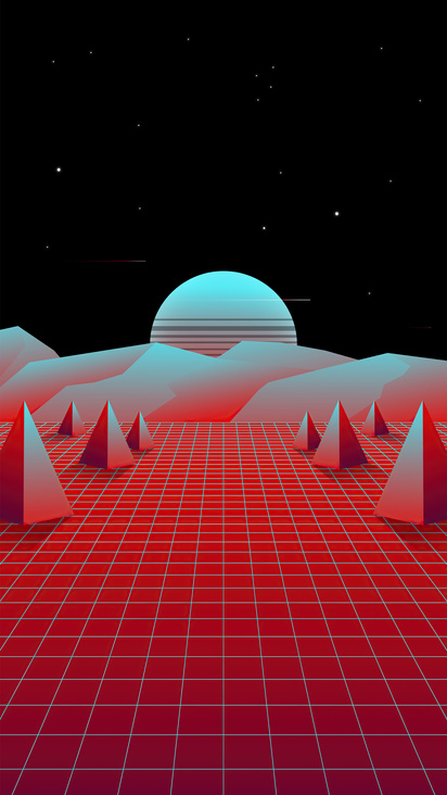 412x732 Wave Synth Style 4k 412x732 Resolution HD 4k Wallpapers, Images ...