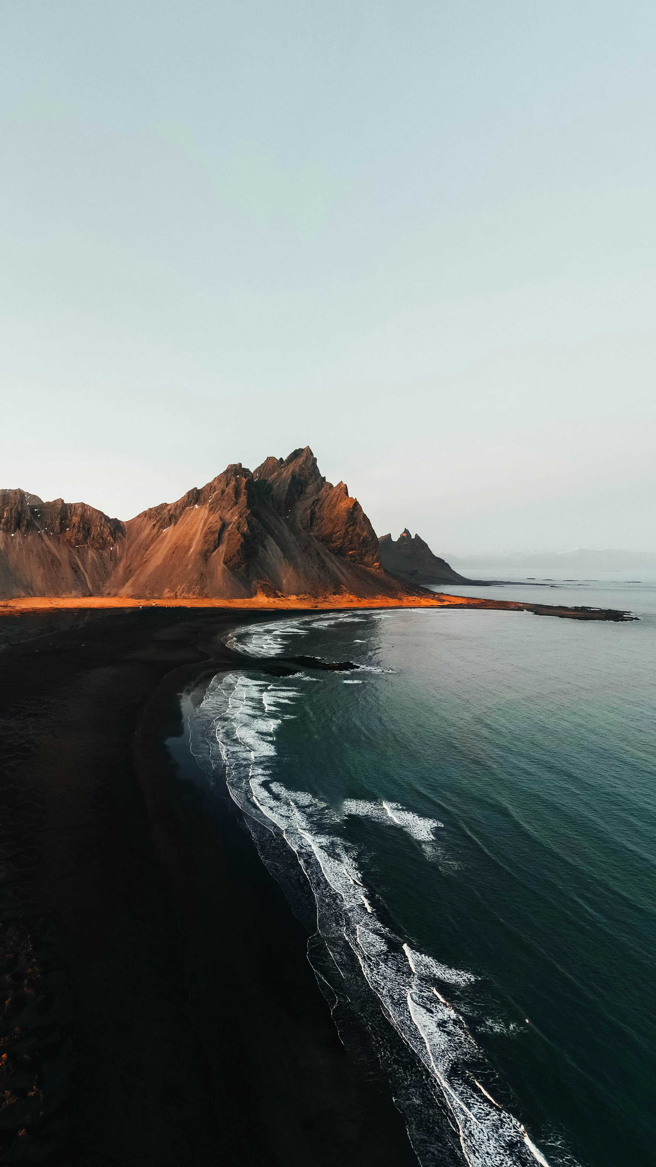 2160x3840 Waves Against The Ember Ridge Sony Xperia X,XZ,Z5 Premium ,HD ...