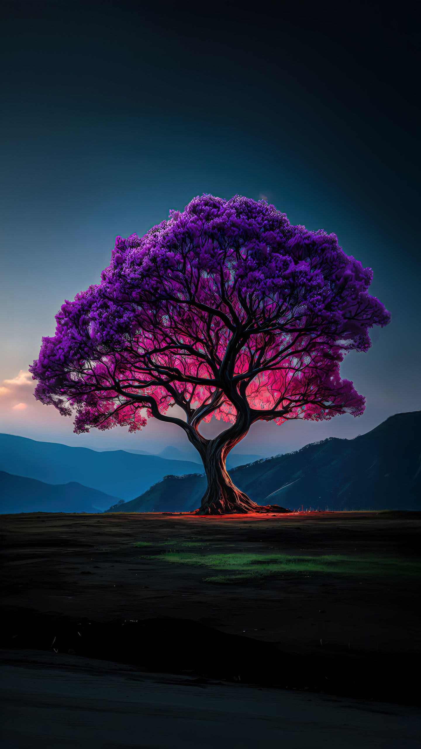 1440x2560 Whispers Of The Violet Tree Samsung Galaxy S6,S7 ,Google ...