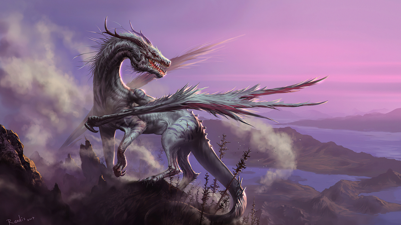 1366x768 White Dragon 4k Laptop HD ,HD 4k Wallpapers,Images,Backgrounds ...