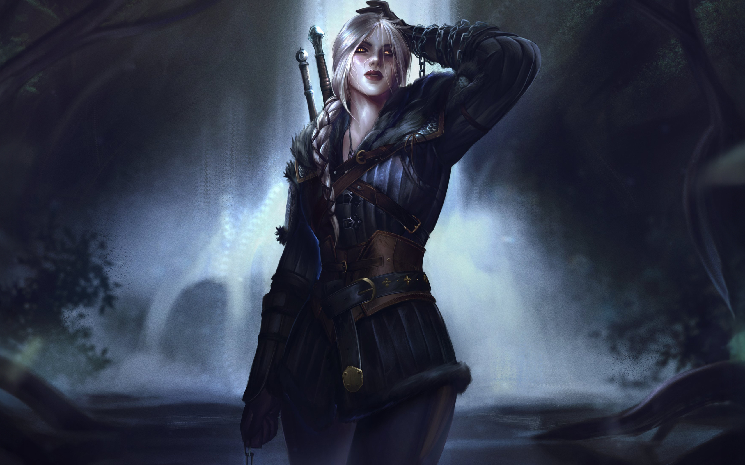 2560x1600 White Haired Wanderer Ciri Wallpaper,2560x1600 Resolution HD ...