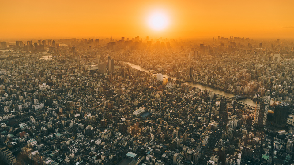 960x540 Whole City View From Height 4k 960x540 Resolution HD 4k ...