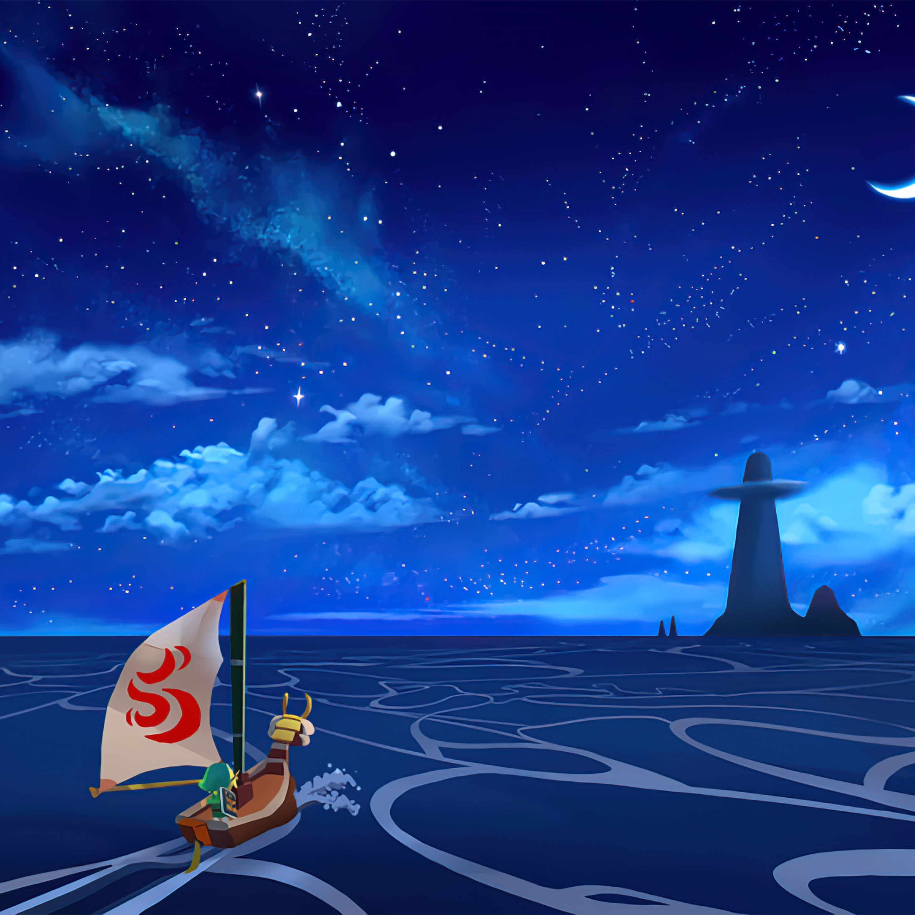 2932x2932 Wind Waker Night 4k Ipad Pro Retina Display ,HD 4k Wallpapers ...