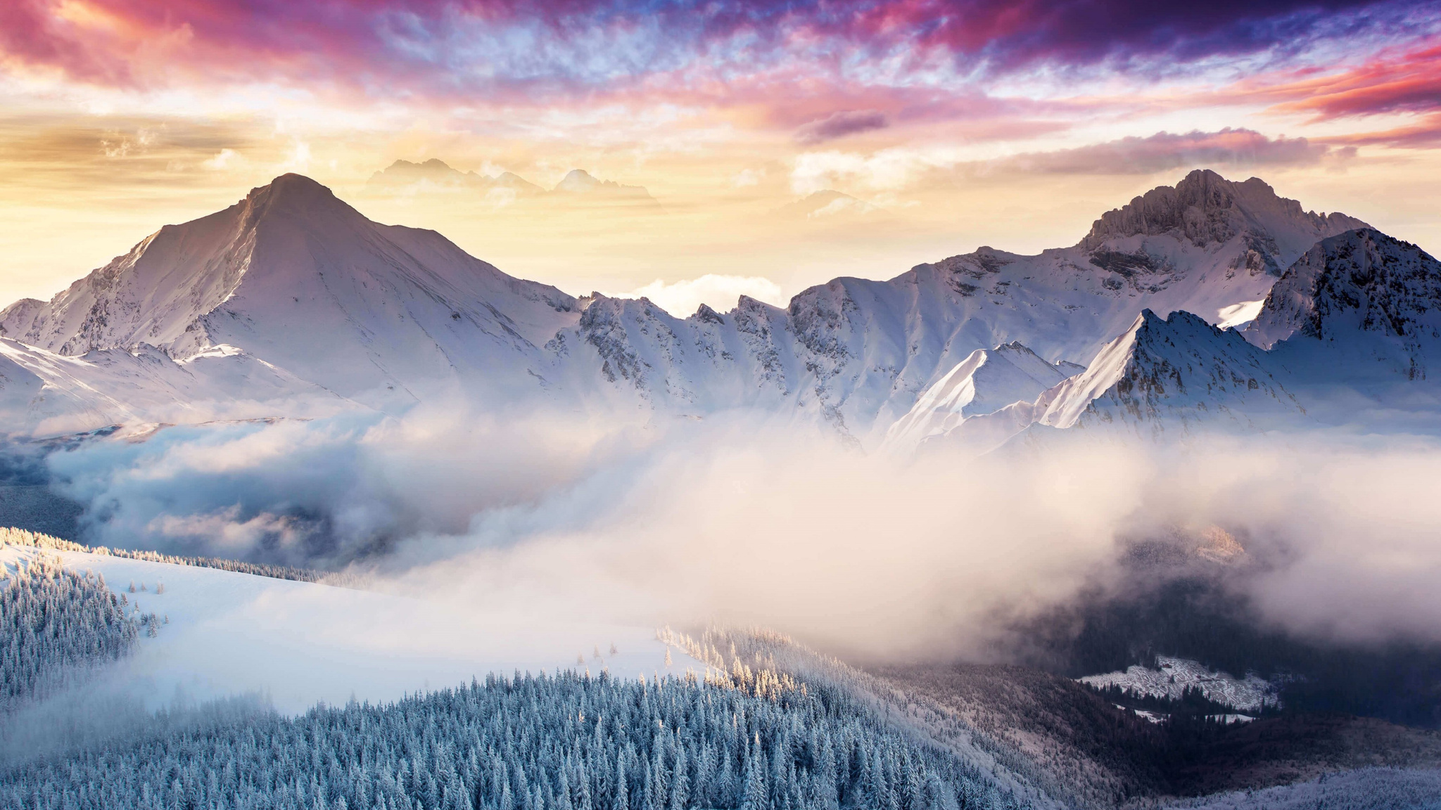 2048x1152 Winter Mountain Snow 4k Wallpaper,2048x1152 Resolution HD 4k Wallpapers,Images ...