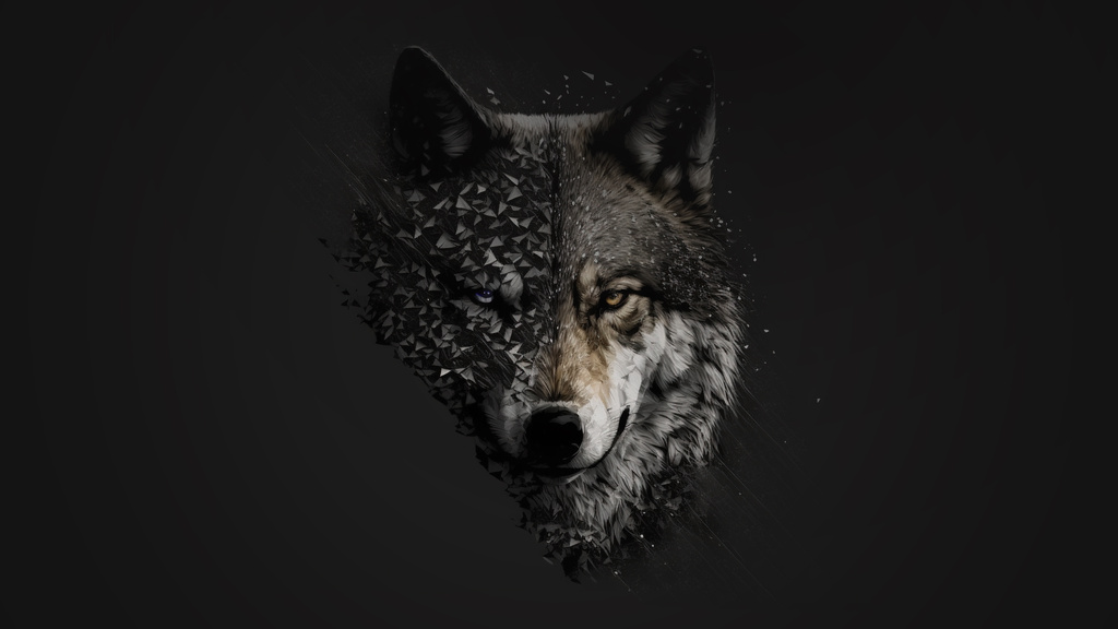 1024x576 Wolf Minimal 4k 1024x576 Resolution HD 4k Wallpapers, Images ...