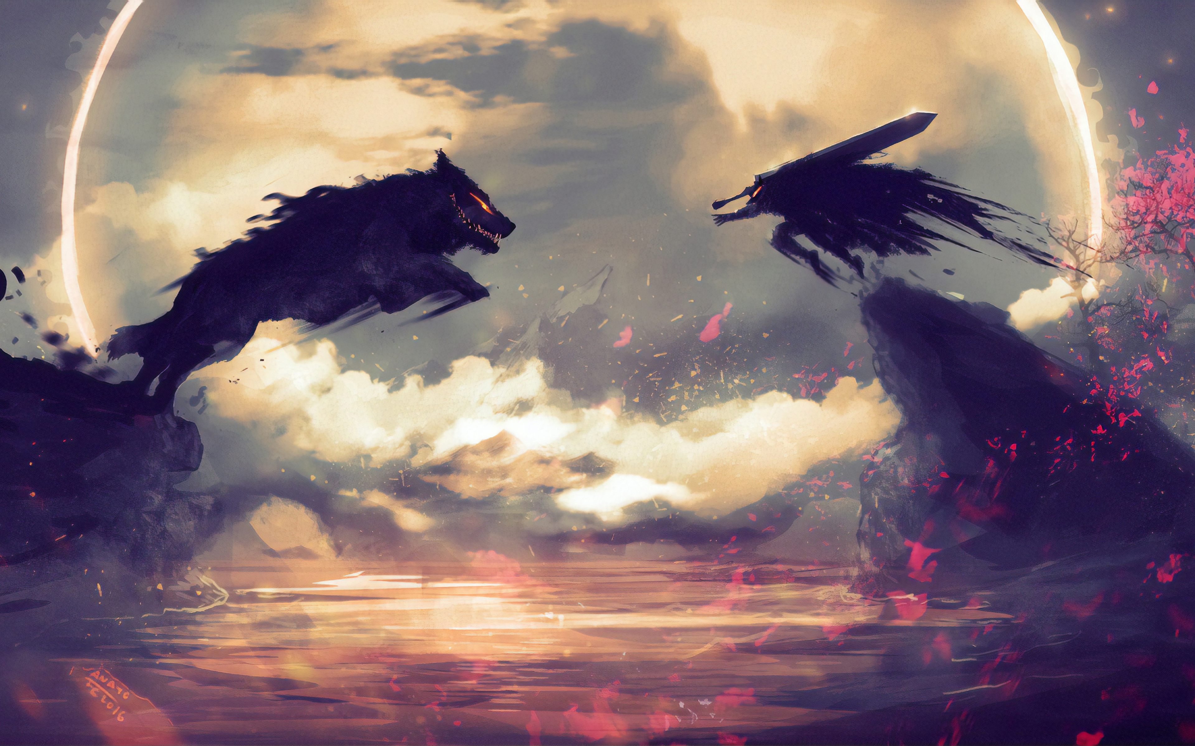 3840x2400 Wolf Vs Ghost 5k 4K ,HD 4k Wallpapers,Images,Backgrounds ...