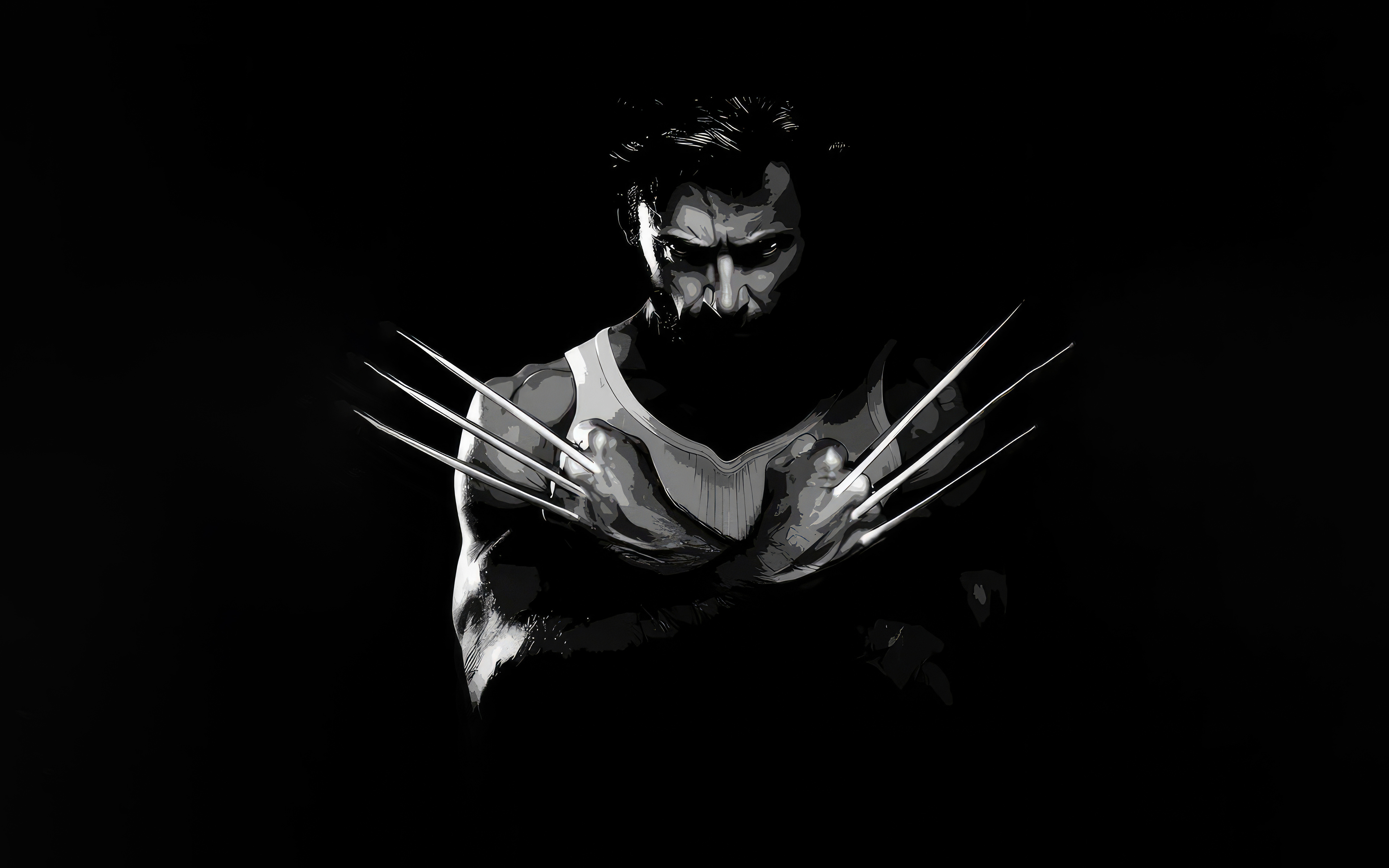 3840x2400 Wolverine Monochrome 5k 4K ,HD 4k Wallpapers,Images ...