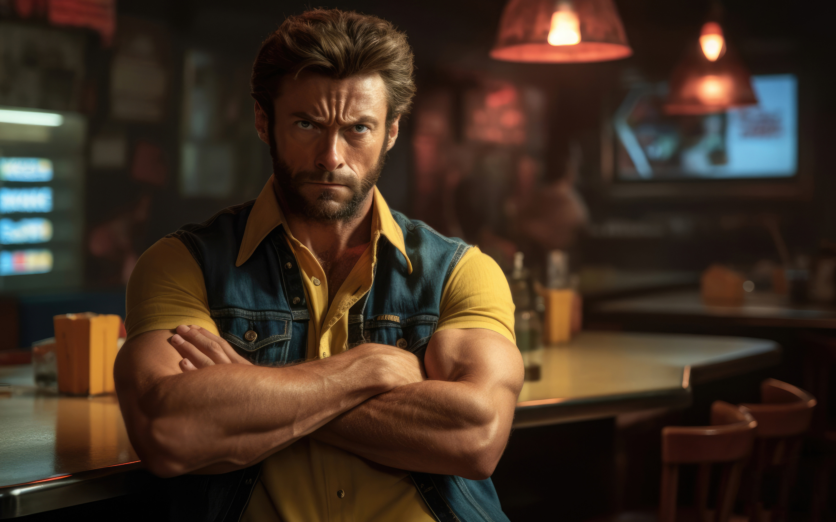 2880x1800 Wolverine Sitting In The Bar Macbook Pro Retina ,HD 4k ...