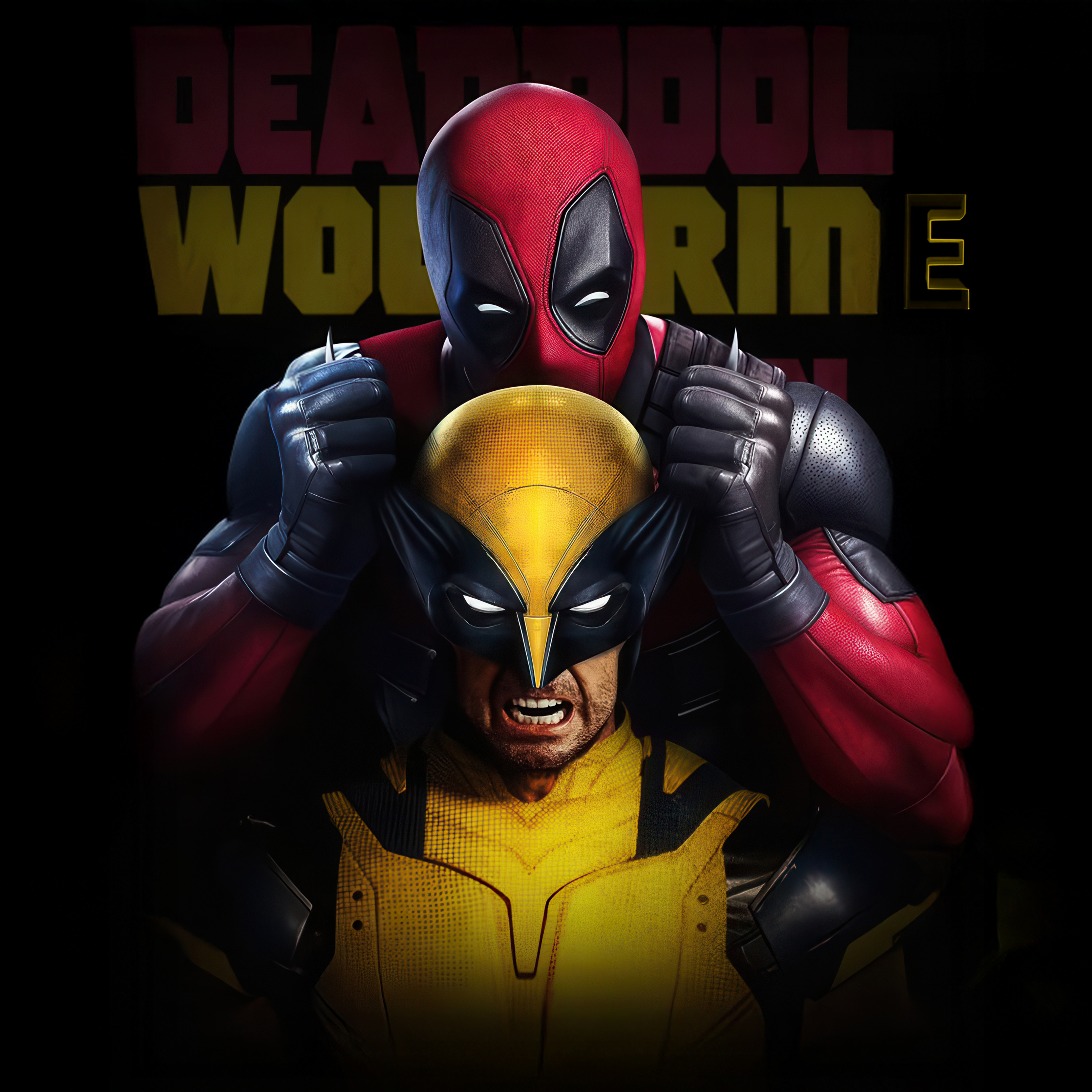 2932x2932 Wolverine X Deadpool Rage Meets Sarcasm Ipad Pro Retina ...