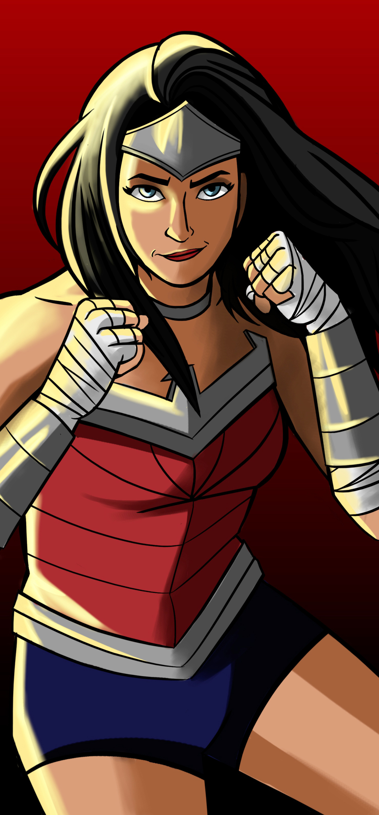 1242x2668 Wonder Woman Cartoon Artworks Iphone XS MAX ,HD 4k Wallpapers ...