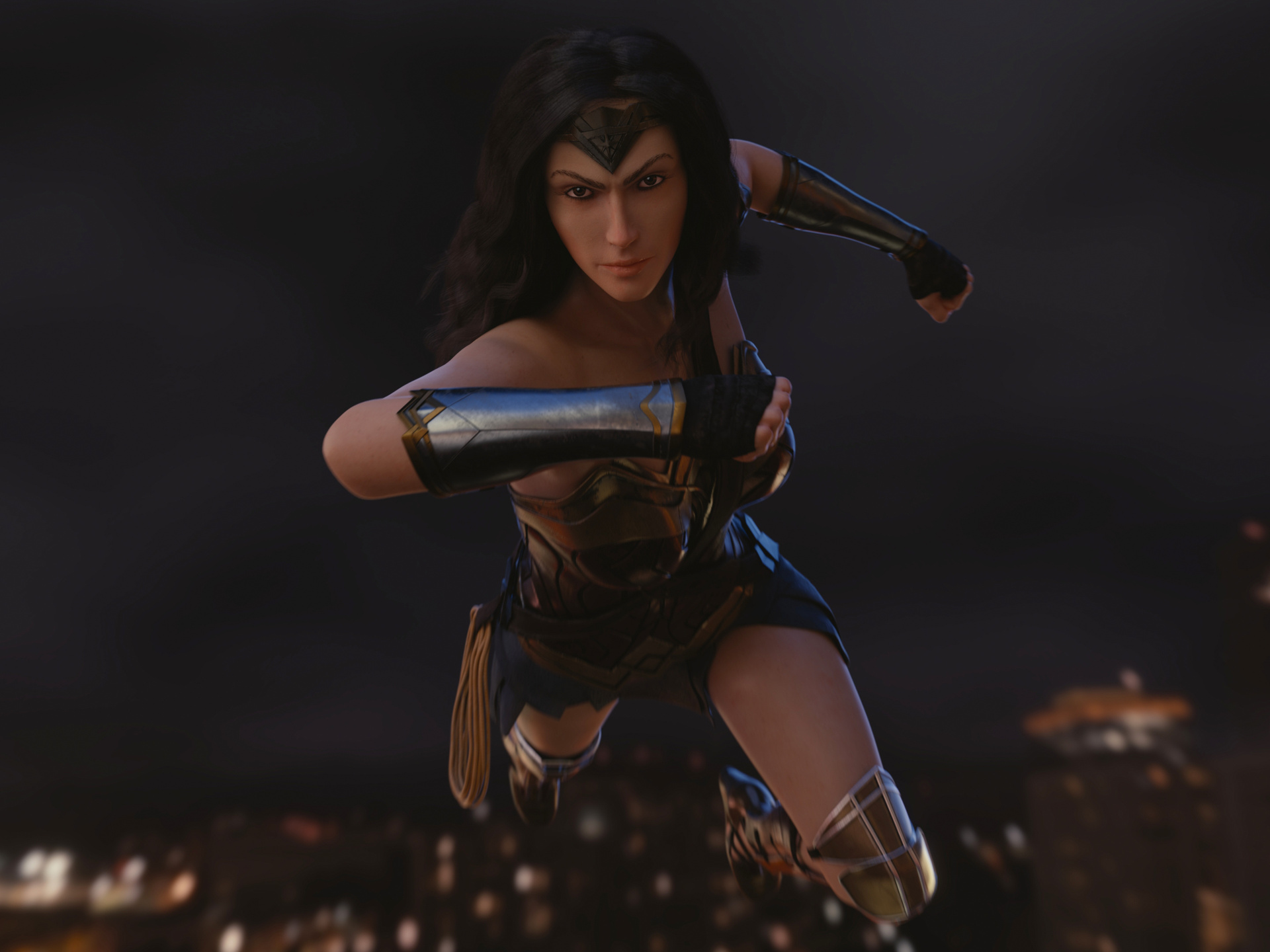 1920x1440 Wonder Woman Flying In The Air Art 1920x1440 Resolution HD 4k ...