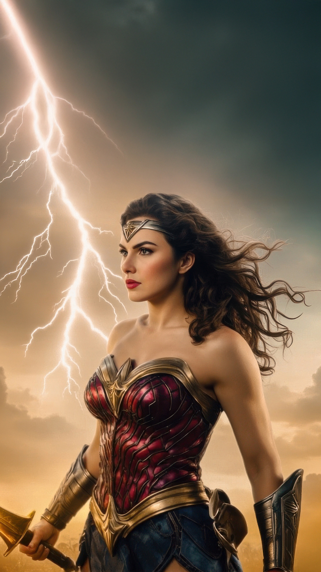 1080x1920 Wonder Woman Swooping Hero Iphone 7,6s,6 Plus, Pixel xl ,One ...