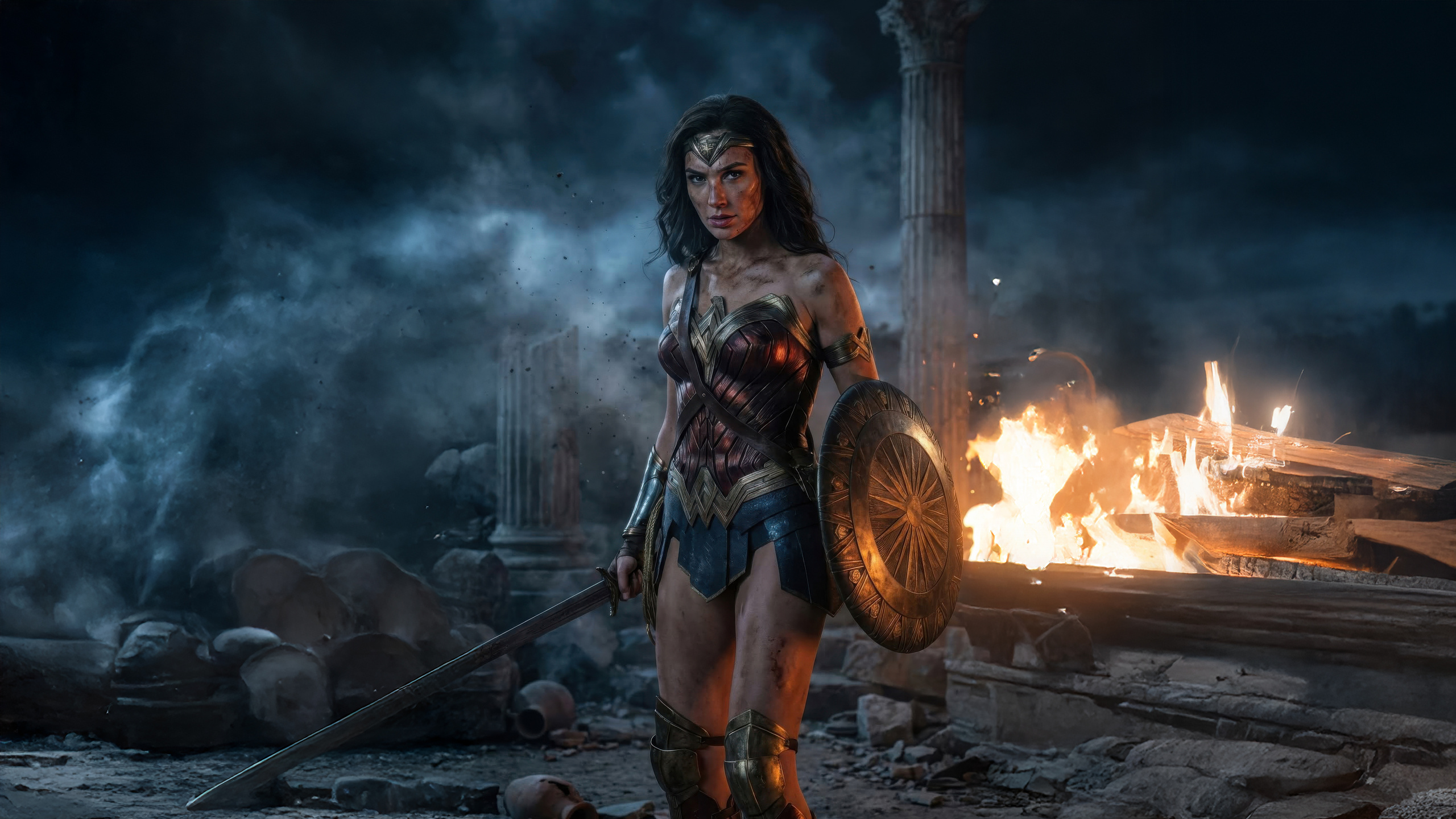 2560x1440 Wonder Woman Themyscira Champion 1440P Resolution ,HD 4k ...