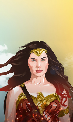 240x400 Wonder Woman Watchful Eyes Acer E100,Huawei,Galaxy S Duos,LG ...