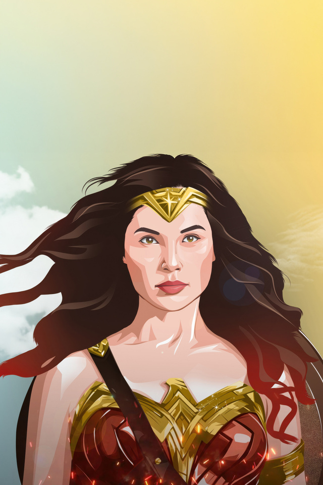 640x960 Wonder Woman Watchful Eyes iPhone 4, iPhone 4S ,HD 4k ...