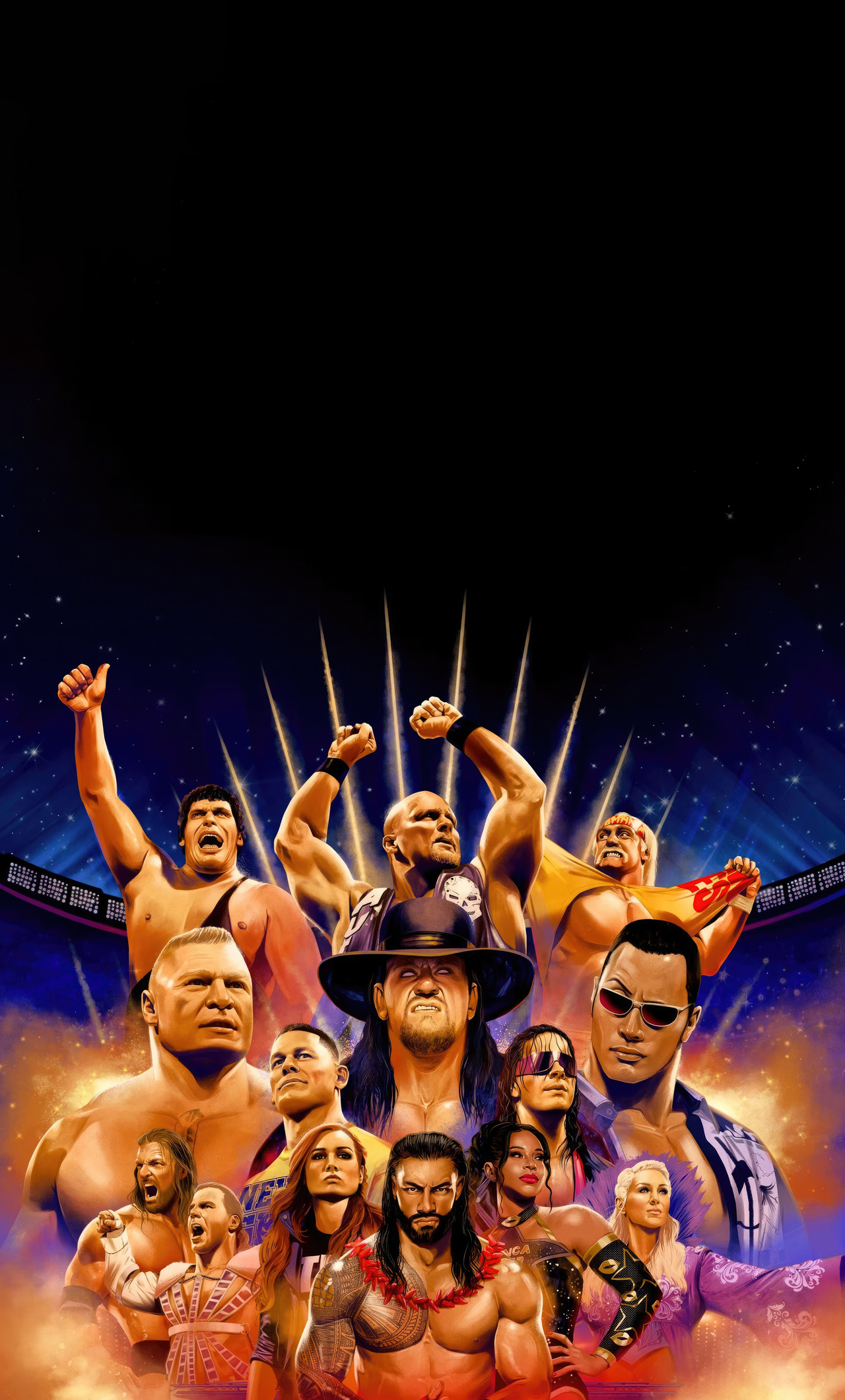 1280x2120 Wwe 2k24 Forty Years Of Wrestlemania iPhone 6+ ,HD 4k ...